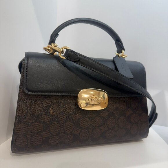 Coach | Bags | Coach Eliza Top Handle Bag In Signature Canvas Cw2 ...